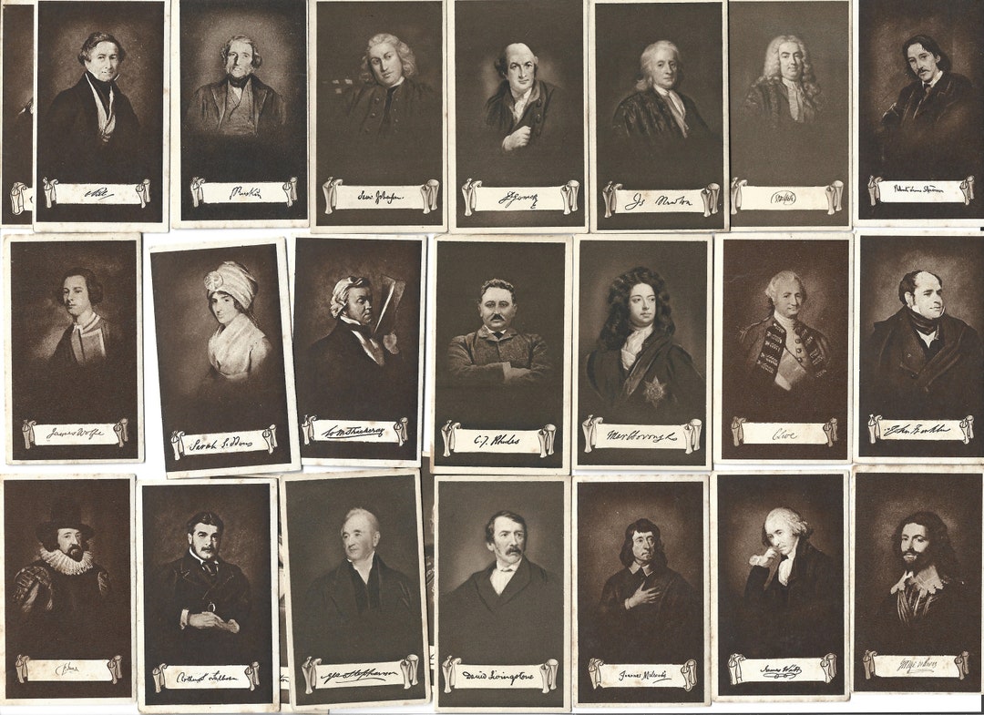 25 Vintage Cigarette Cards - Celebrities & Their Autographs (2nd Series ...