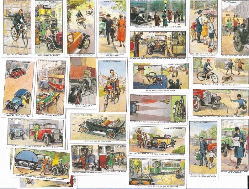 Safety First. Modern Reprint of Original 1935 Full Set of 50 Wills ...