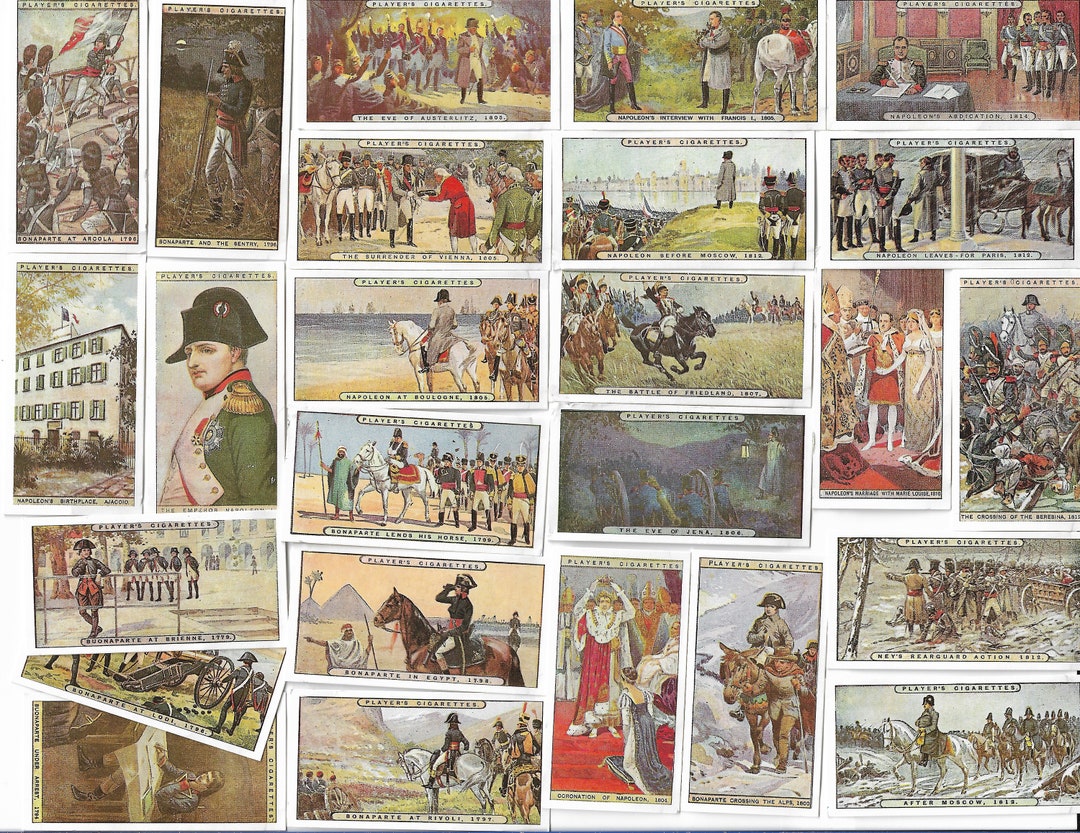 Napoleon. Modern Reprint of Original 1915 Full Set of 25 John Player ...
