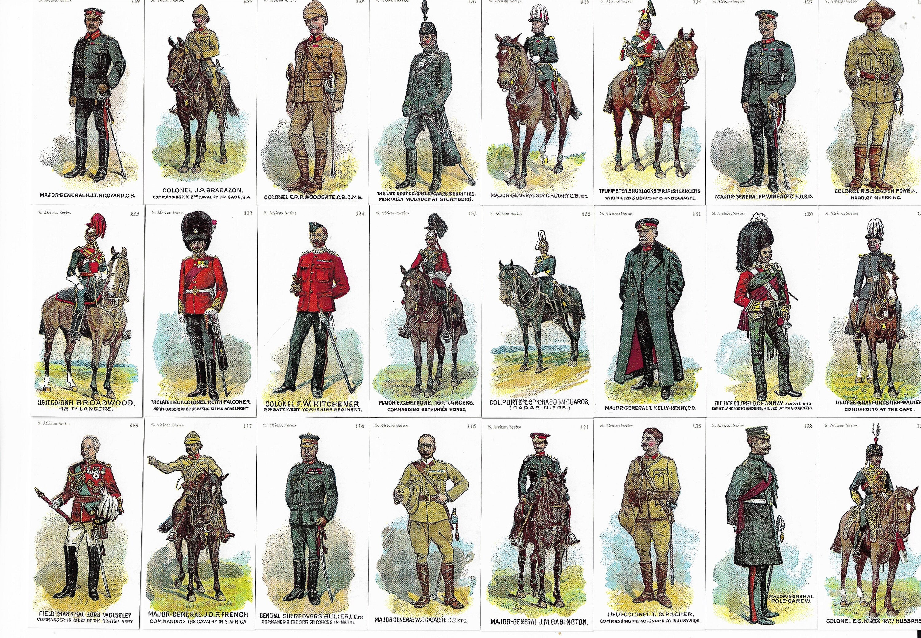 Boer War Uniforms series 3. Modern Reprint of Original 1901 Selection ...