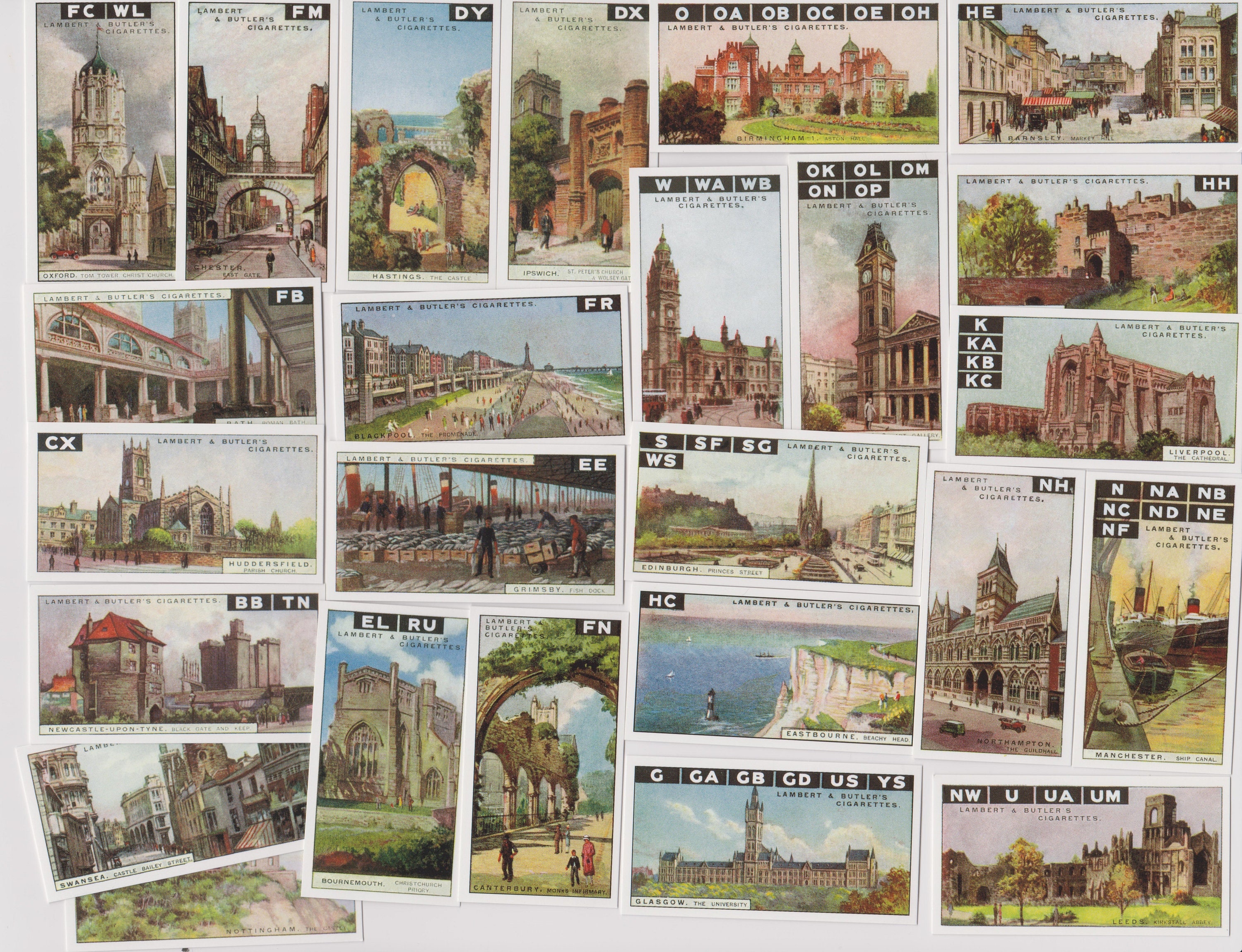 Motor Index Marks. Modern Reprint of Original 1926 Full Set of 50 ...