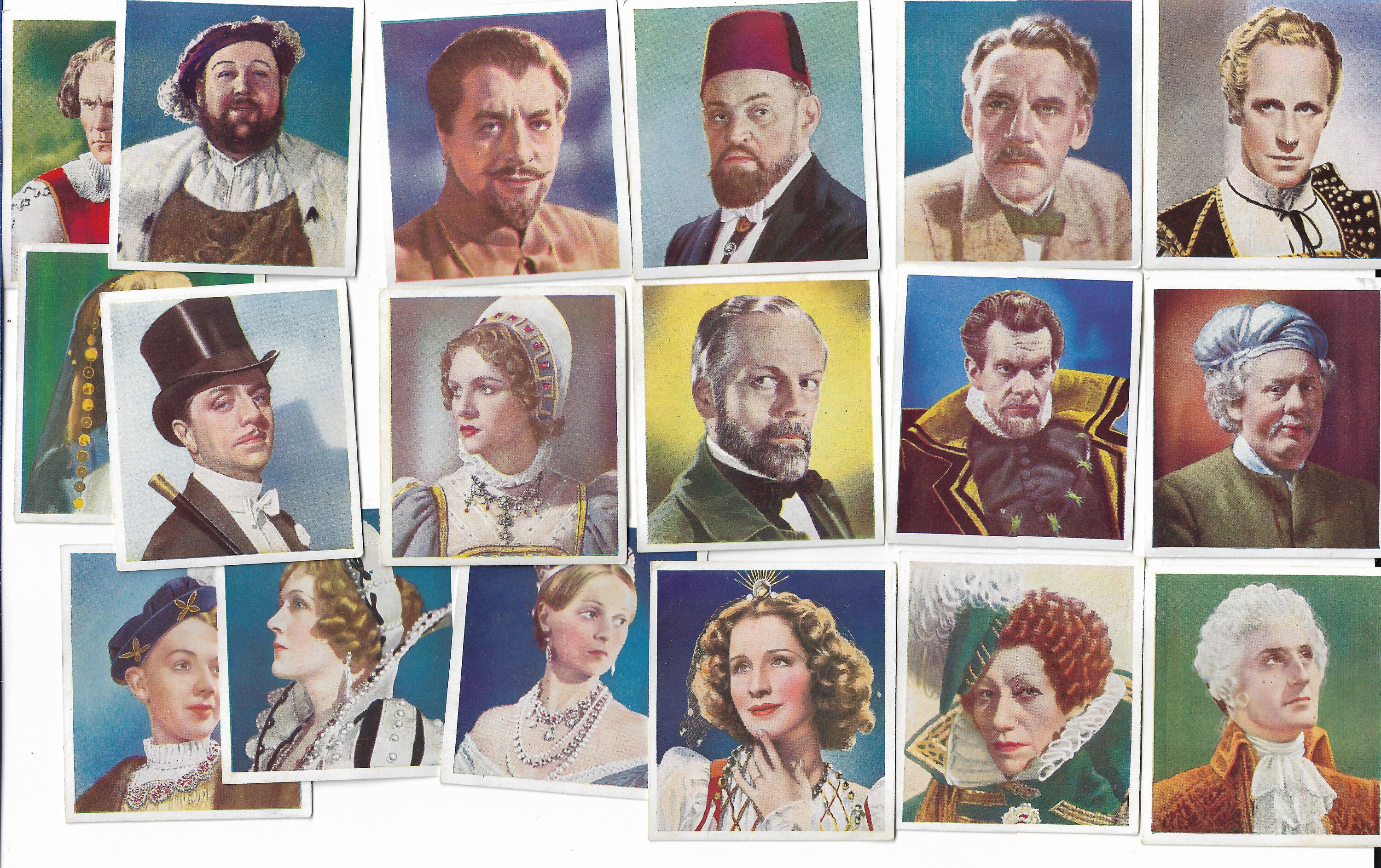 36 Vintage Cigarette Cards - Characters Come to Life - Actors in ...