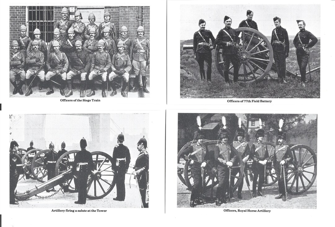 British Army Artillery Postcard Set. 6 Postcards. British Army - Etsy