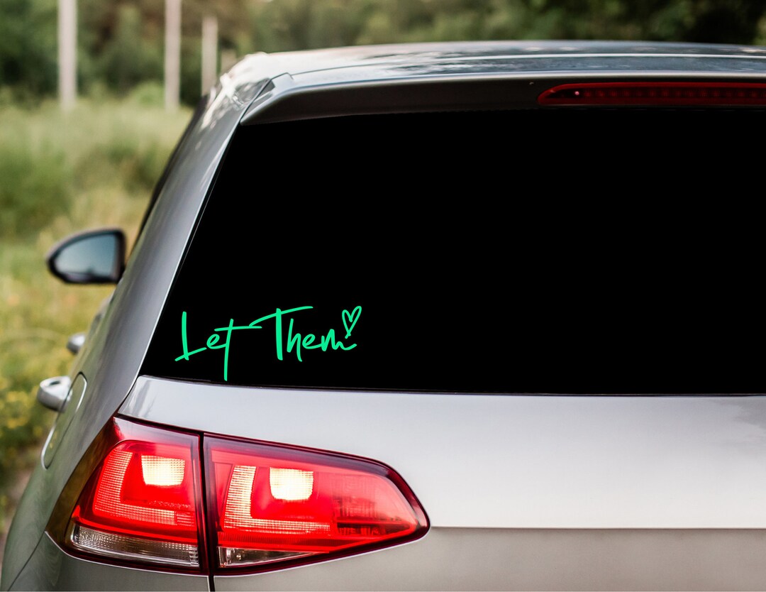 Let Them Vinyl Decal - Etsy