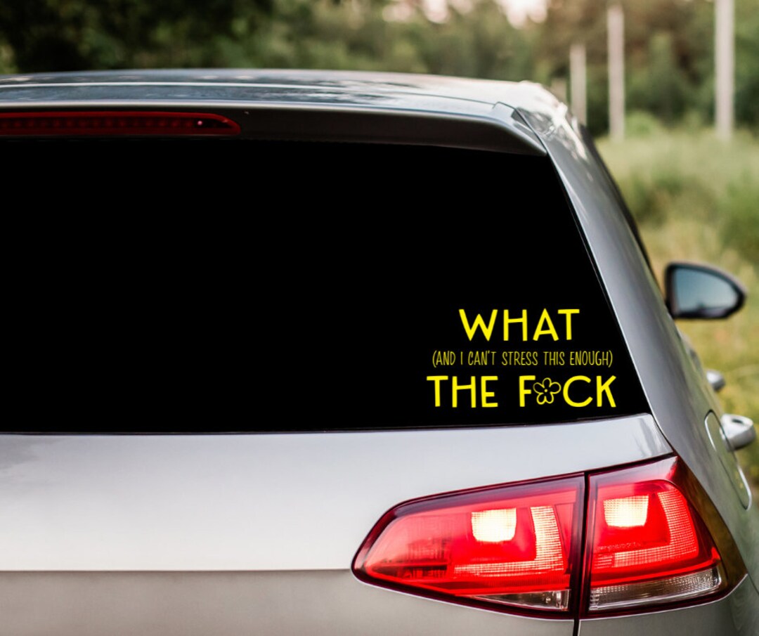 WTF Vinyl Decal - Etsy