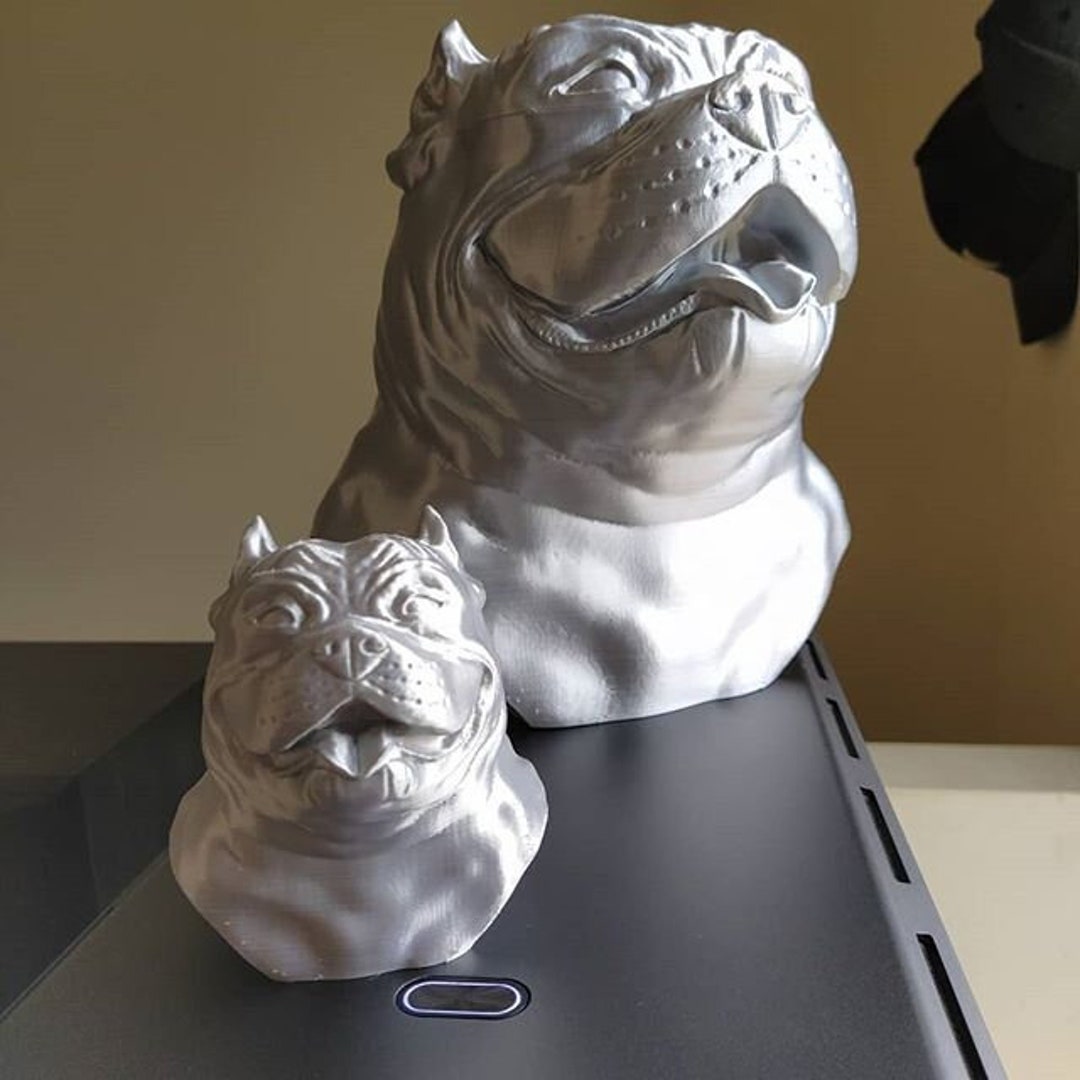 Busts American Bully 3D Face Decoration Pets Animals - Etsy