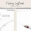 Fishing Logbook Printable, Fishing Catch Log, Fishing Guide Log, Angler ...