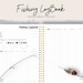 Fishing Logbook Printable, Fishing Catch Log, Fishing Guide Log, Angler ...