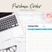 Purchase Order Form Printable, Pre-order Form, Custom Order Form, Order ...