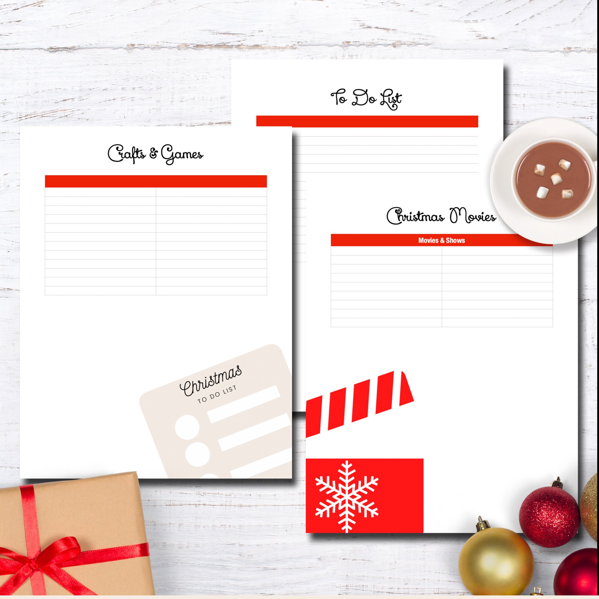 Christmas Planner Printable, Holiday Planner, Gift Budget Planner, Cute ...