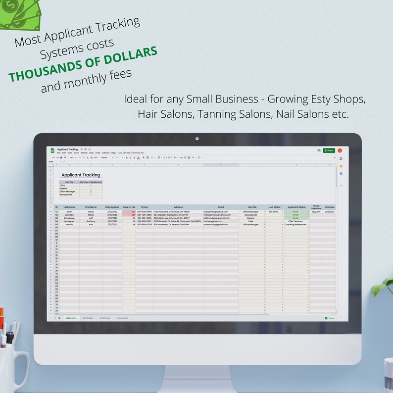 Small Business, Resume Tracker, Applicant Tracking System, Job ...