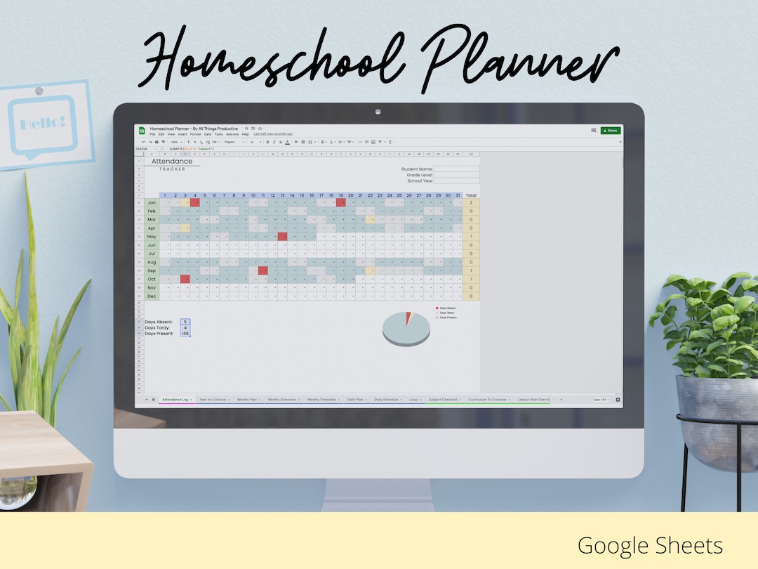 Homeschool Planner, Teacher Planner, Weekly Planner, Digital Planner ...