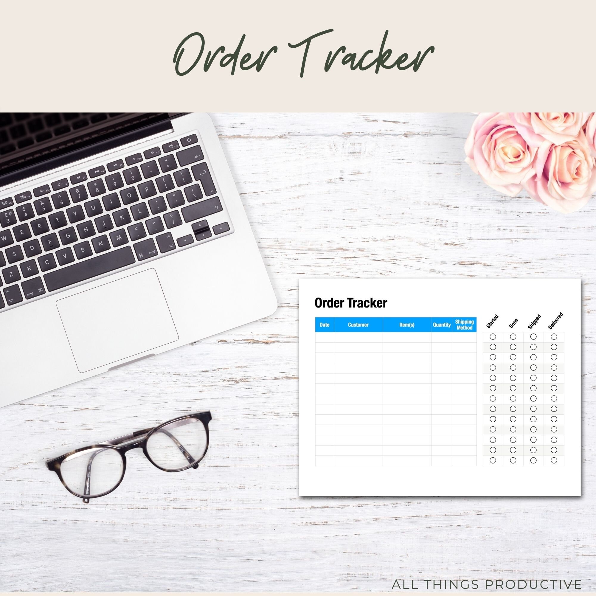 Order Tracker Order Form Order Form Template Custom Order - Etsy