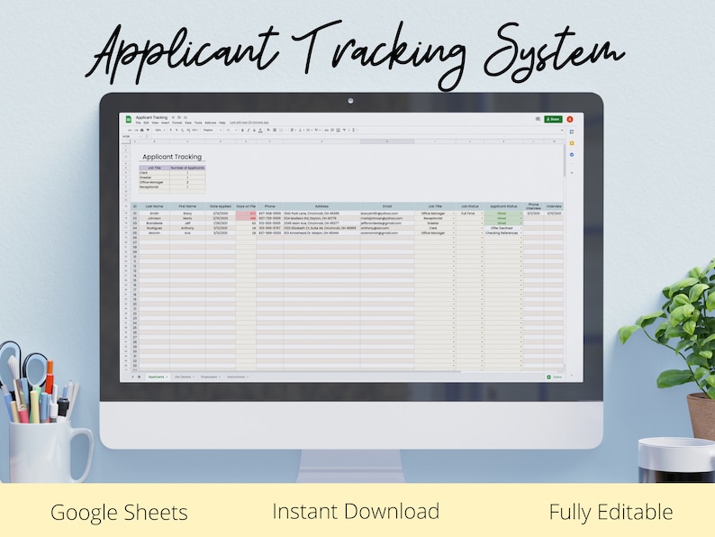 Small Business, Resume Tracker, Applicant Tracking System, Job ...