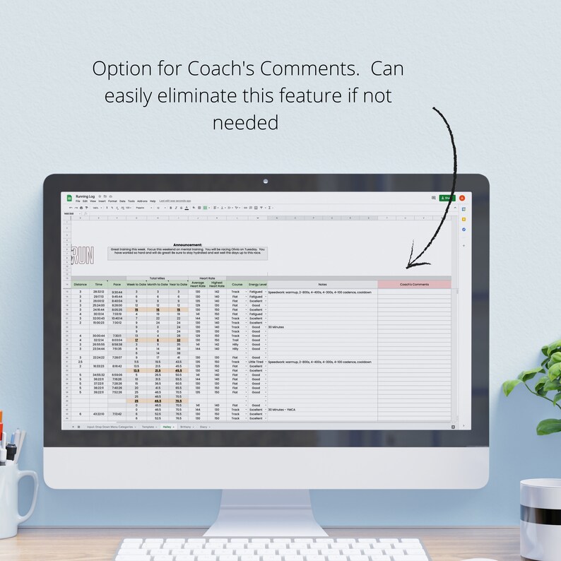 Running Tracker,workout Tracker, Running Logbook, Coach's Running Guide ...