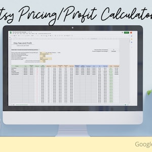 Etsy Fee and Profit Calculator, Sell on Etsy, Fee Calculator, Profit ...
