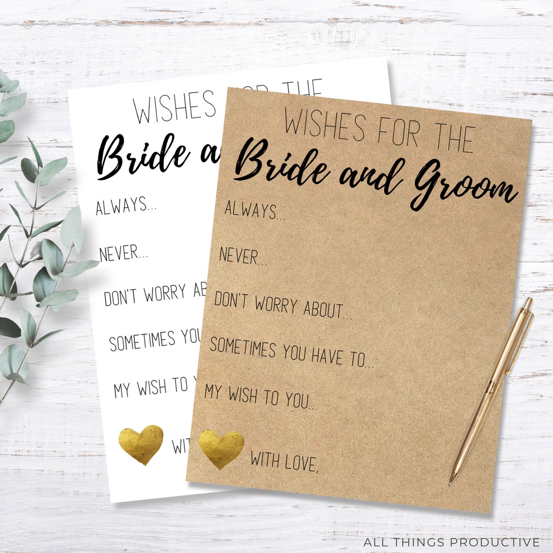 Wishes For The Bride And Groom Advice For The Bride And Groom Cards