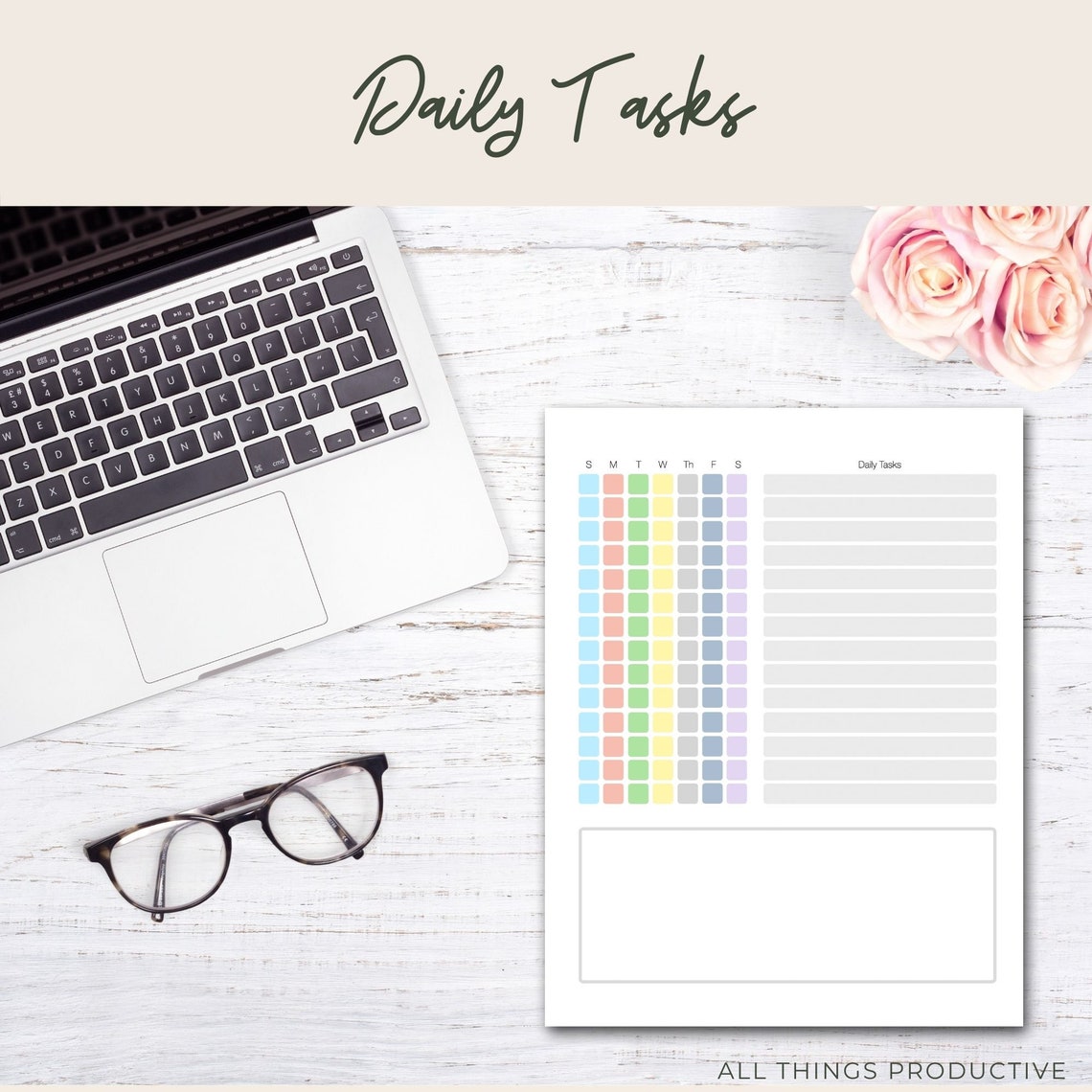 Daily Tasks, Task Planner, Printable to Do List, to Do List Printable ...