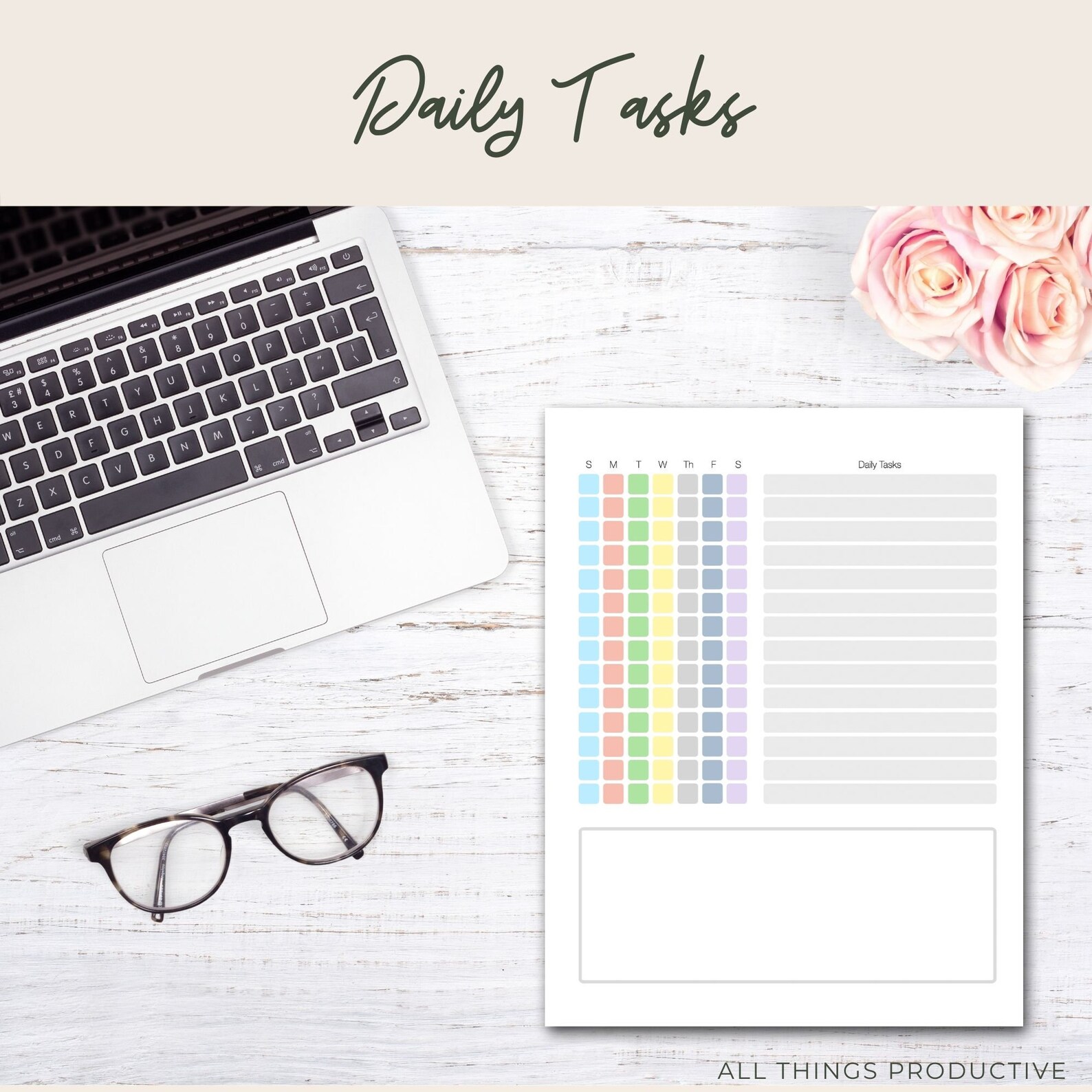 Daily Tasks, Task Planner, Printable to Do List, to Do List Printable ...