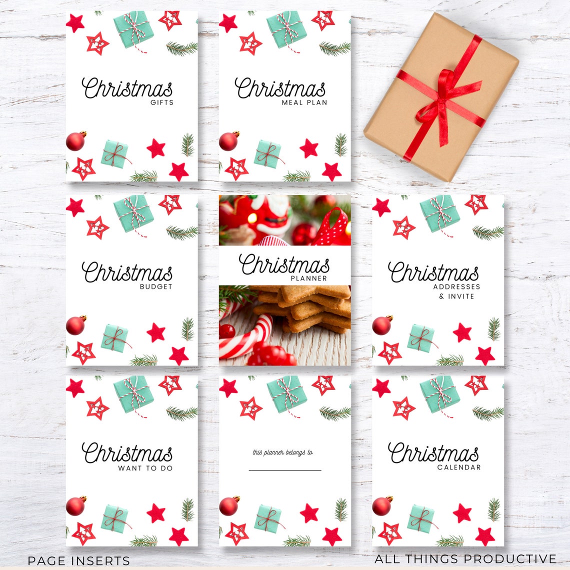 Christmas Planner Printable, Holiday Planner, Gift Budget Planner, Cute ...