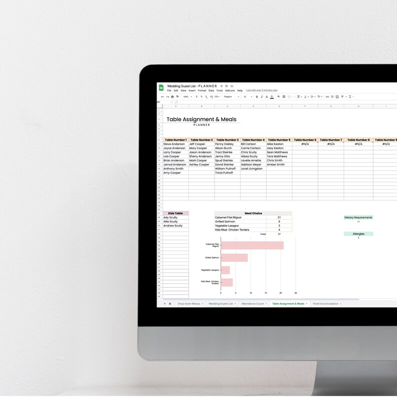 Wedding Planner, Organization, Guest List Tracker, Wedding Organizer ...