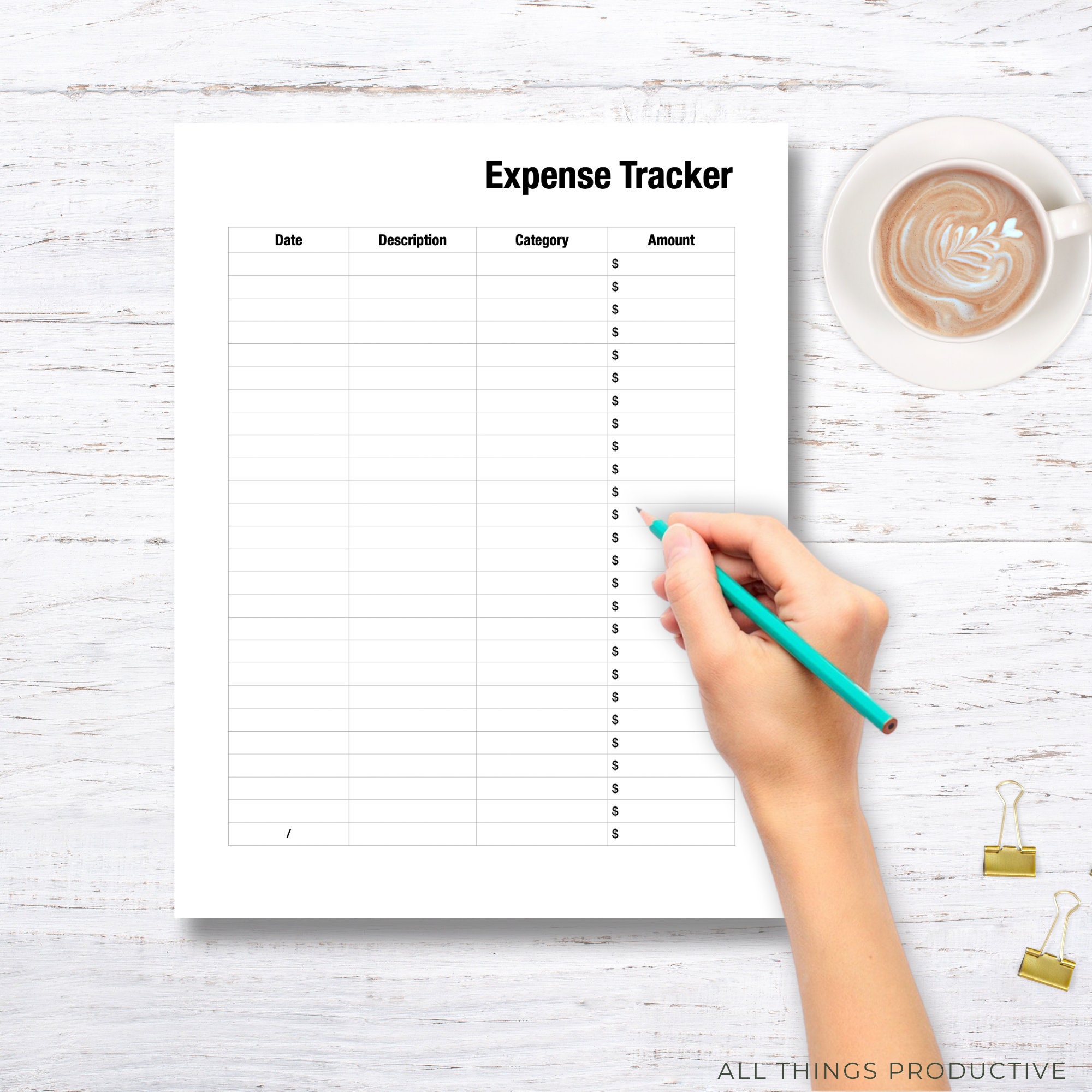 Expense Tracker, Budget Tracker, Budget Printable, Spending Tracker ...