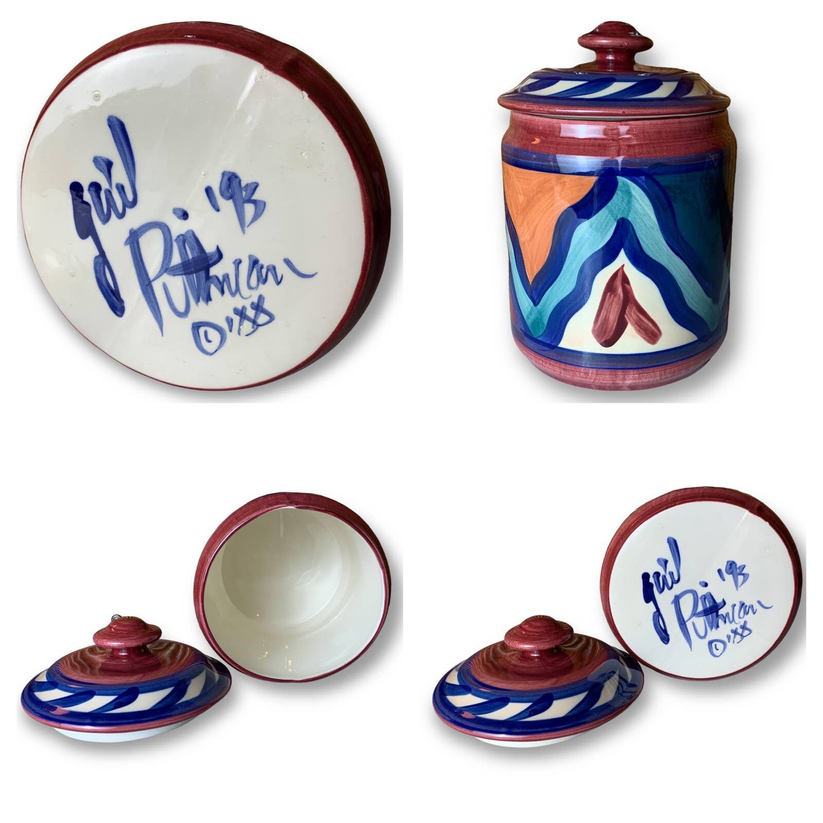 Vintage 1988 Gail Pittman Set of 4 Storage Cookie Jars/ 80s - Etsy