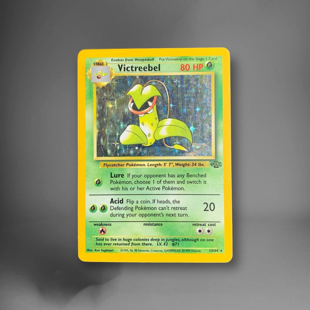 Pokémon TCG Victreebel 14/64 Jungle Holo Unlimited Rare LP - Etsy