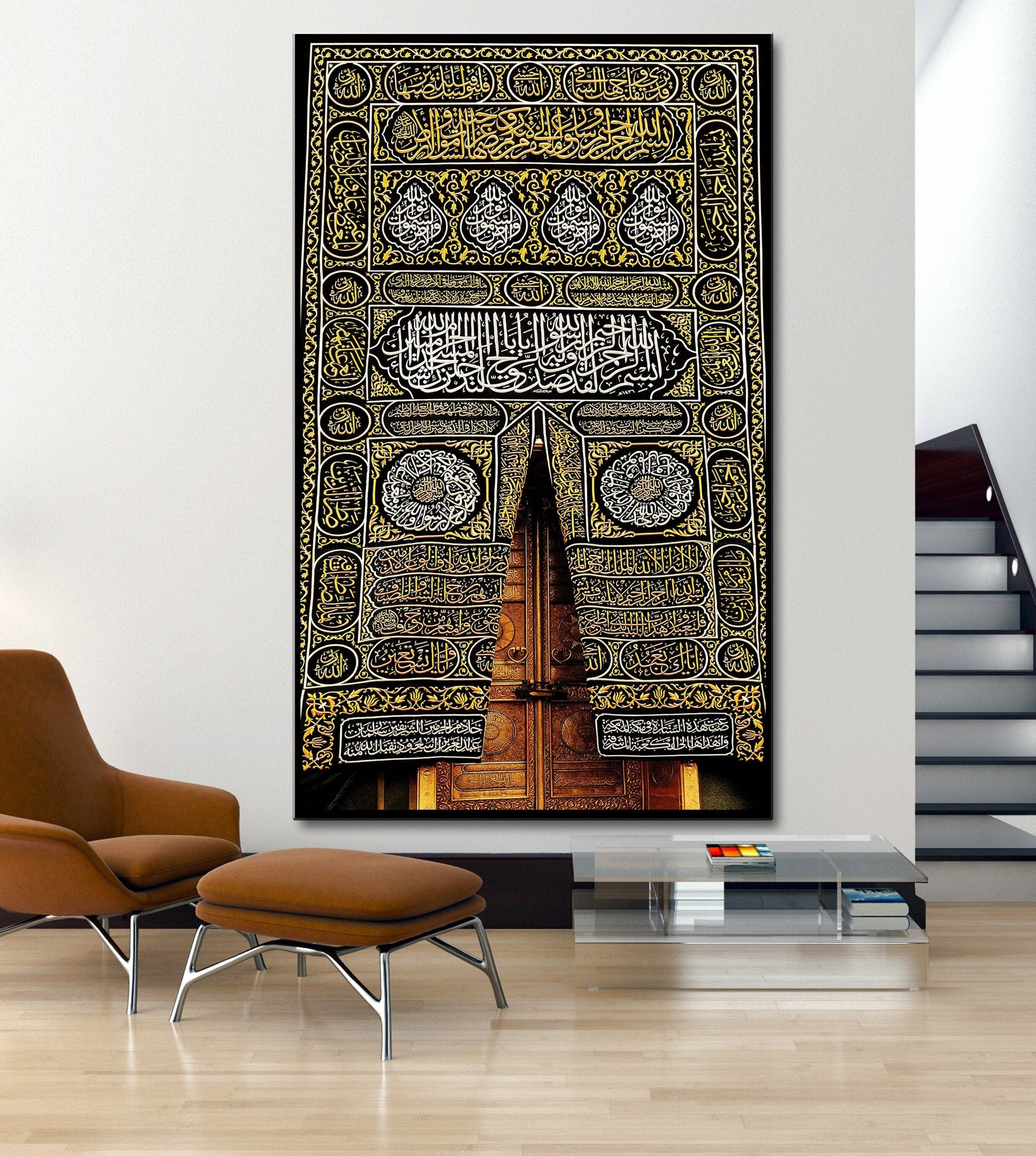 Multazim Kaaba Door Wall Art Kiswa Kabah Canvas Print - Etsy Canada