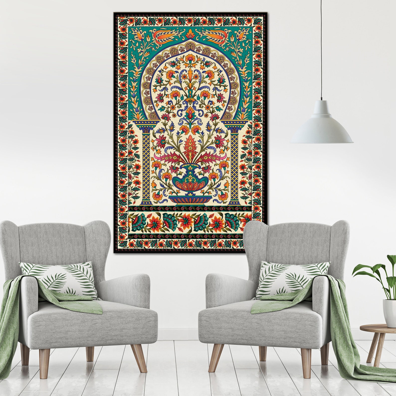 Isfahan-persian Wall Art Antique Vintage Wall Art Print | Etsy