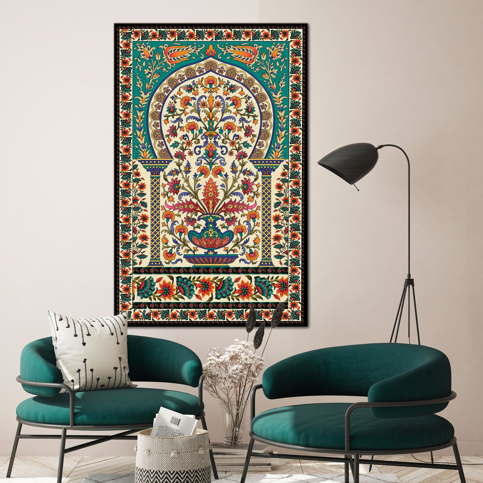 Isfahan-persian Wall Art Antique Vintage Wall Art Print - Etsy