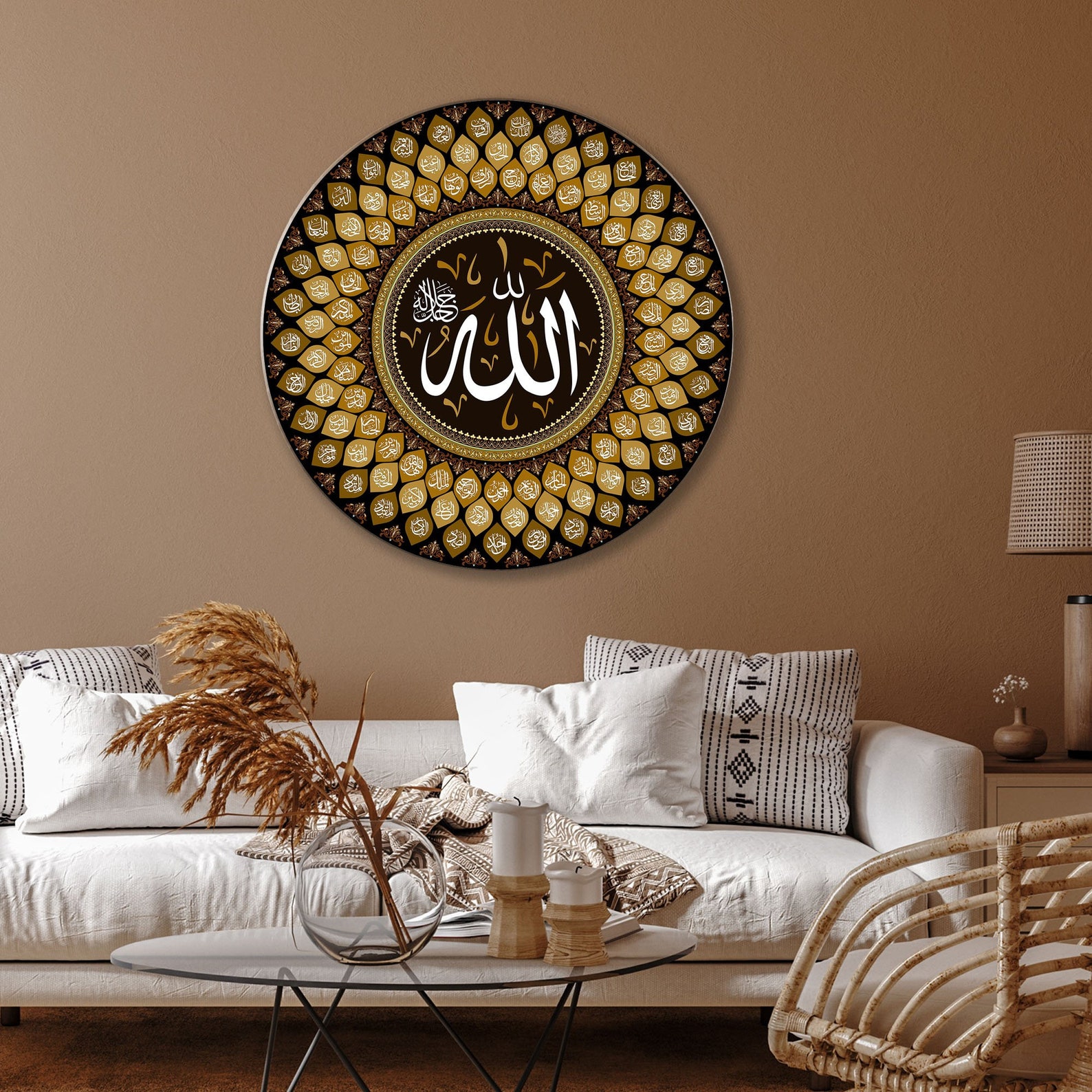 Asmaul Husna-99 Attributes of Allah Round Shape Acrylic | Etsy
