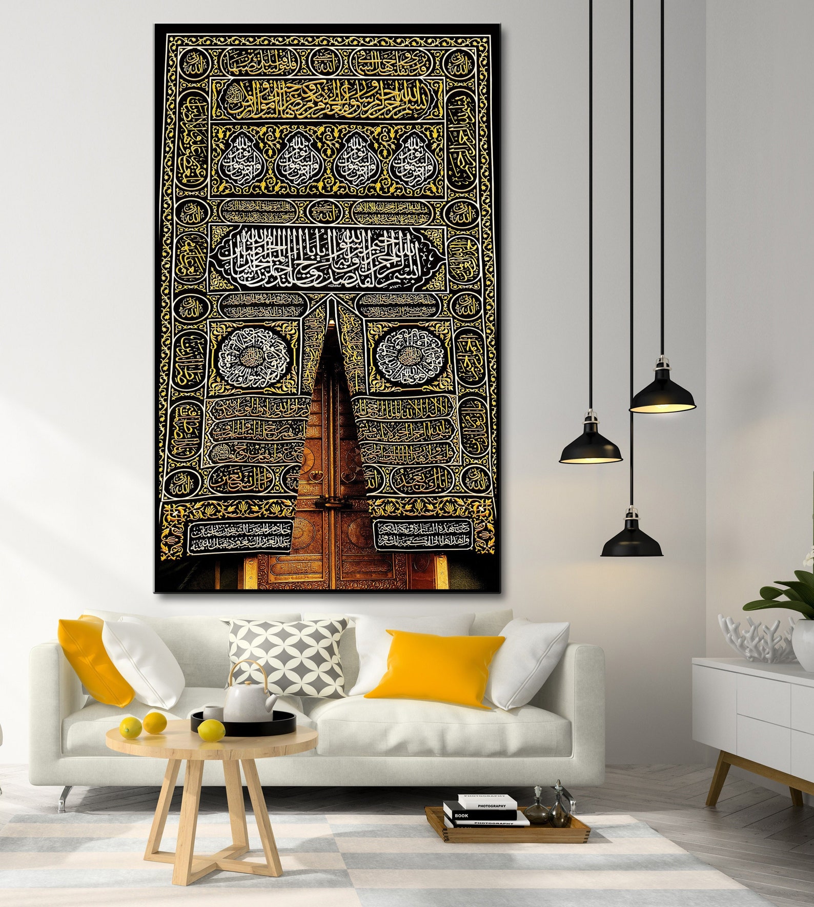 Multazim Kaaba Door Wall Art Kiswa Kabah Canvas Print - Etsy