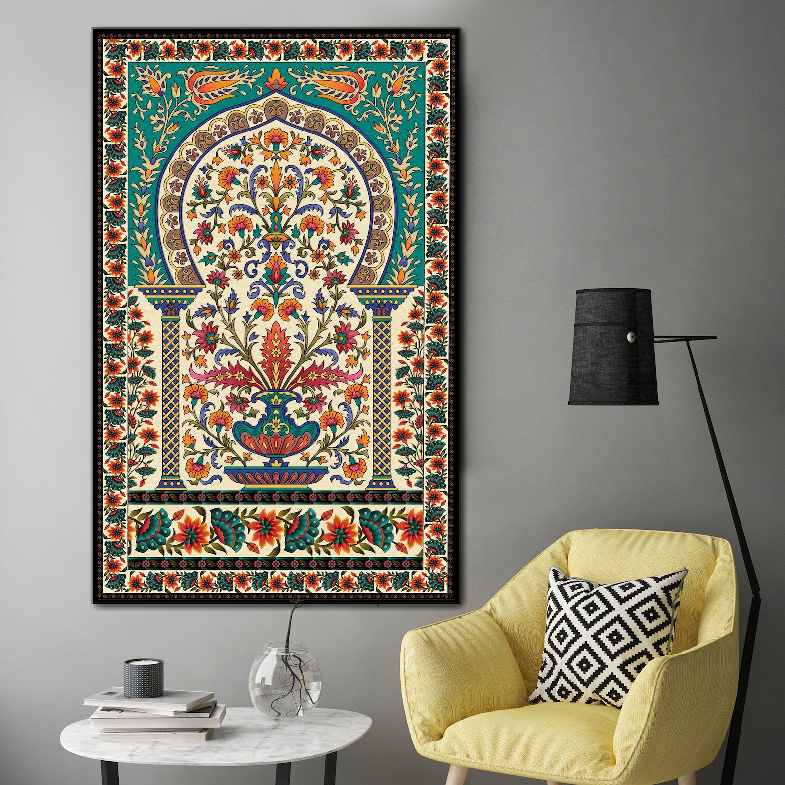 Isfahan-persian Wall Art Antique Vintage Wall Art Print - Etsy