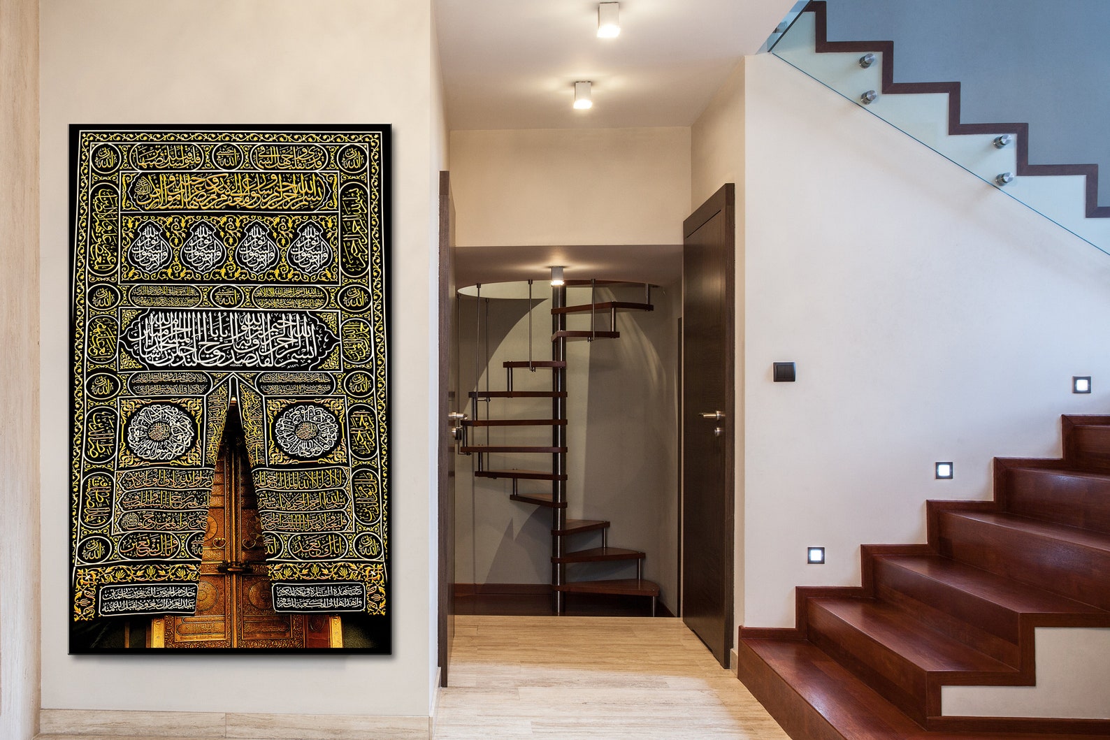 Multazim Kaaba Door Wall Art Kiswa Kabah Canvas Print - Etsy
