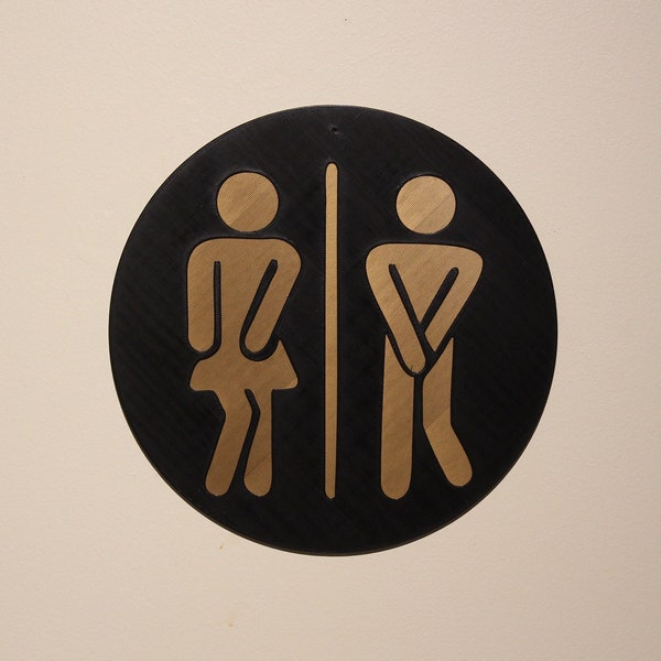 Fun Bathroom Signs - Etsy
