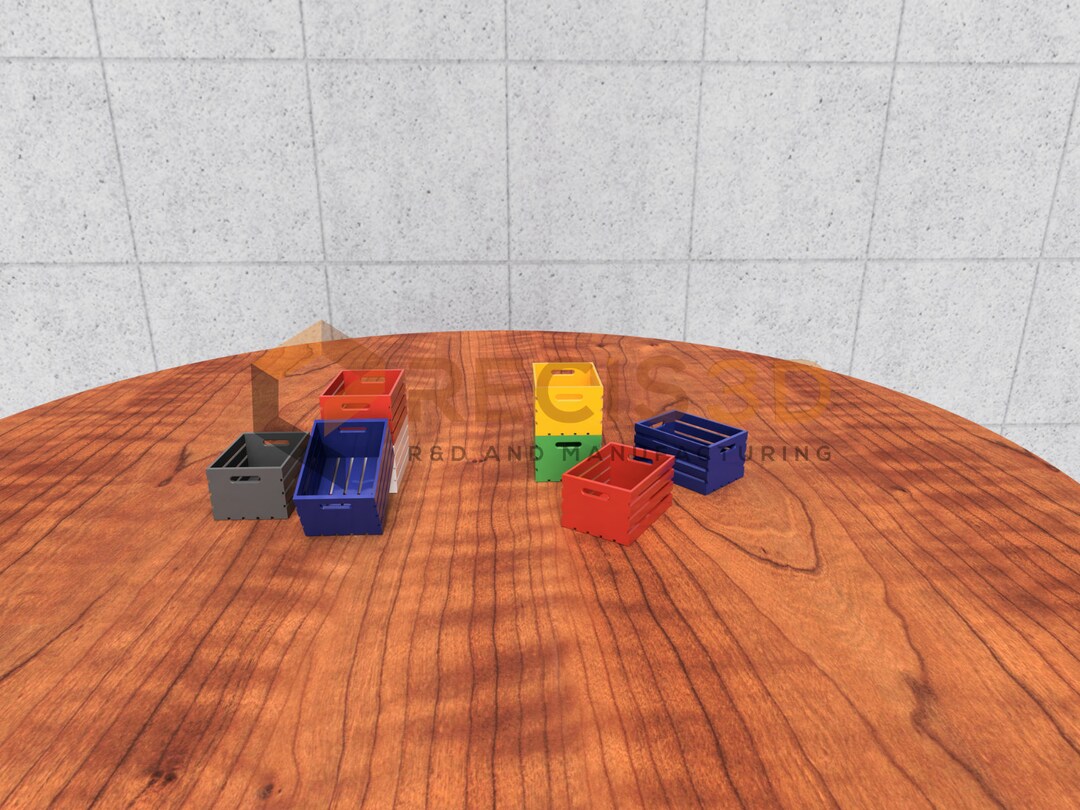 Mini Wooden Crate Digital Files for 3D Printing - Stl Files - 3D ...