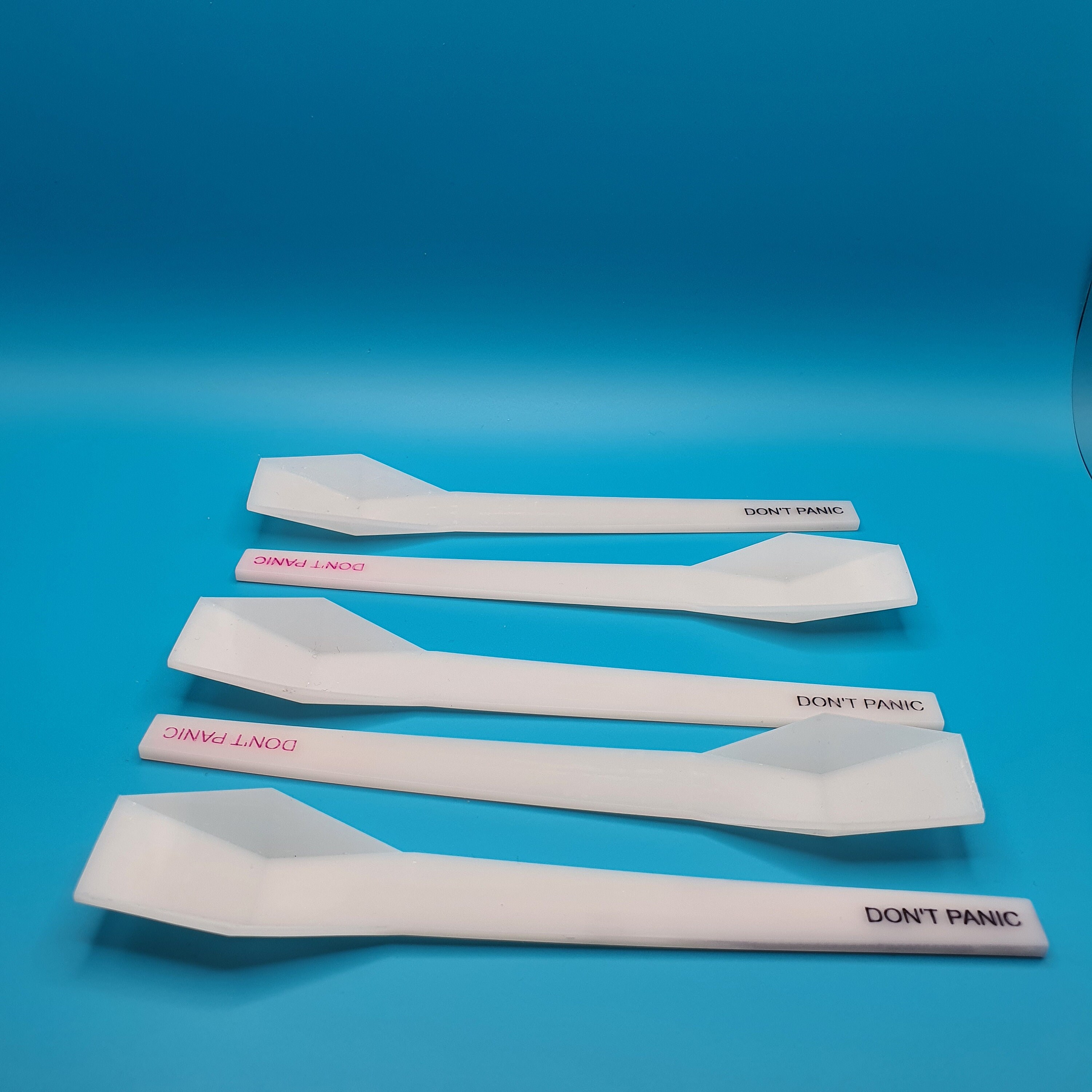 Tesla Cyber Spoon Cybertruck Inspired 'don't Panic' - Etsy