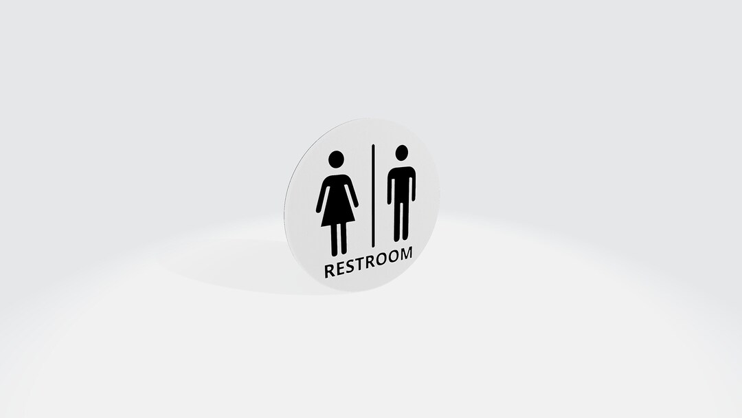 Engraved Restroom Sign All Gender Neutral Restroom - Etsy