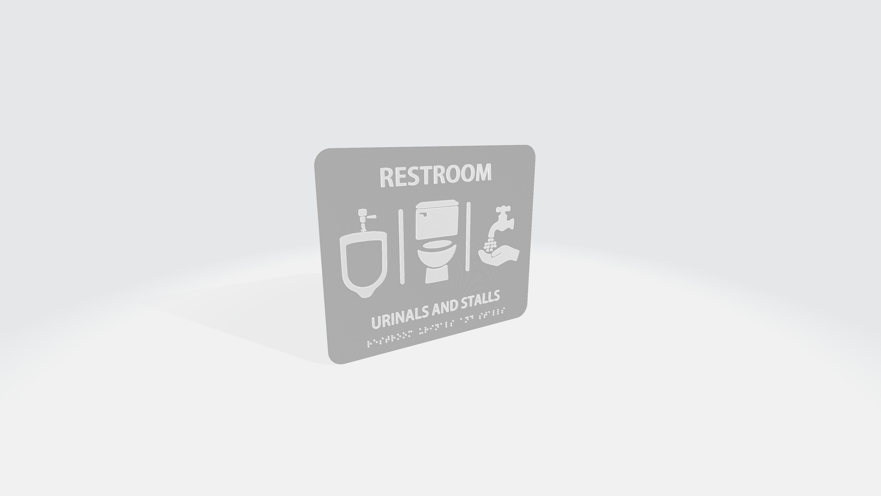Urinals & Stalls Restroom Sign All Gender Neutral Restroom - Etsy