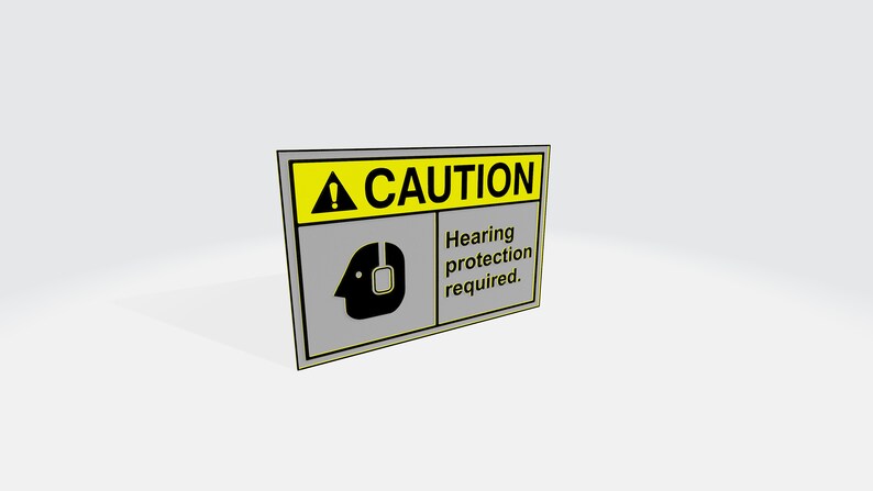 Hearing Protection Sign Earplugs Required Workplace Safety Signage ...