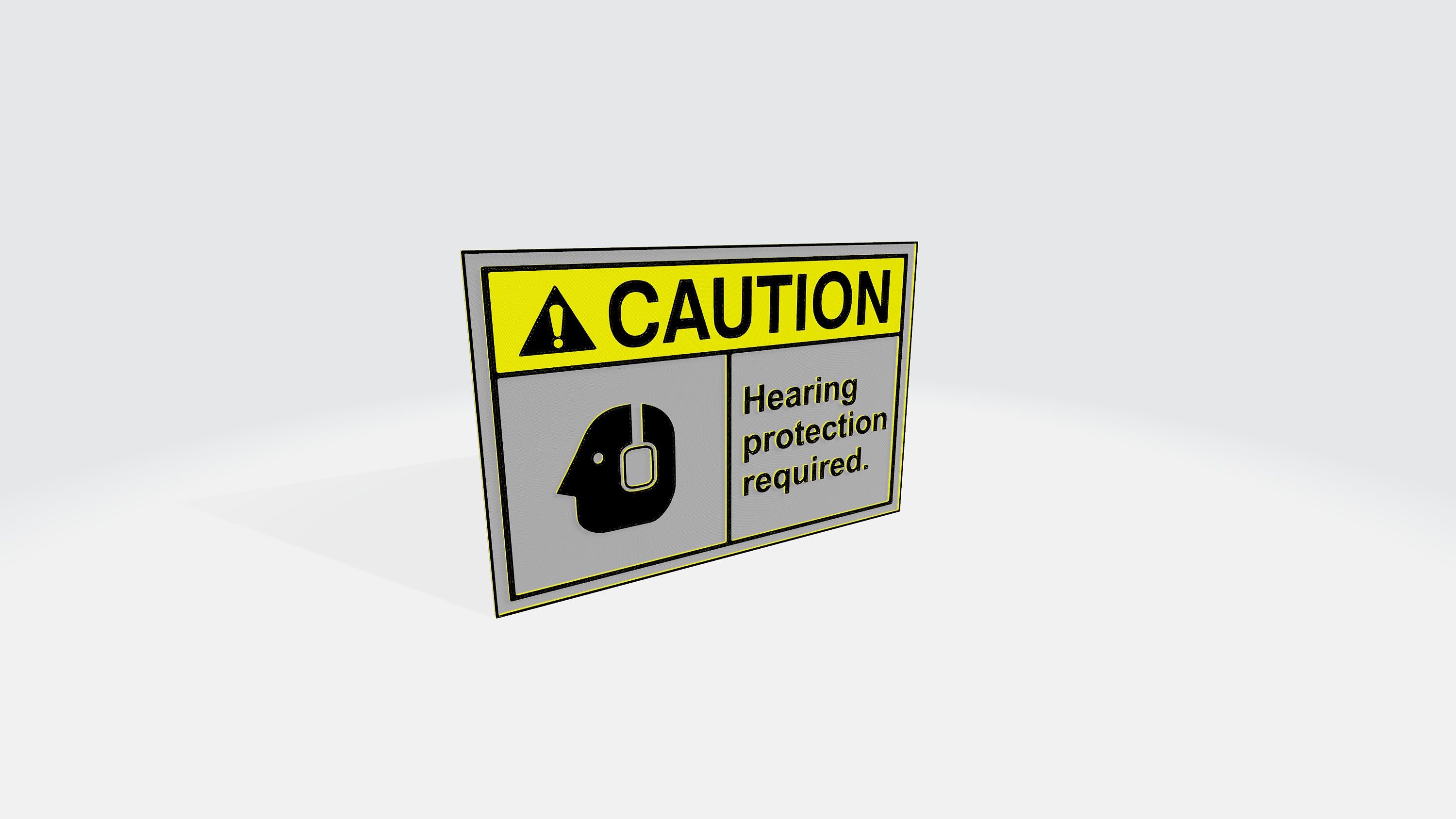 Hearing Protection Sign Earplugs Required Workplace Safety Signage ...