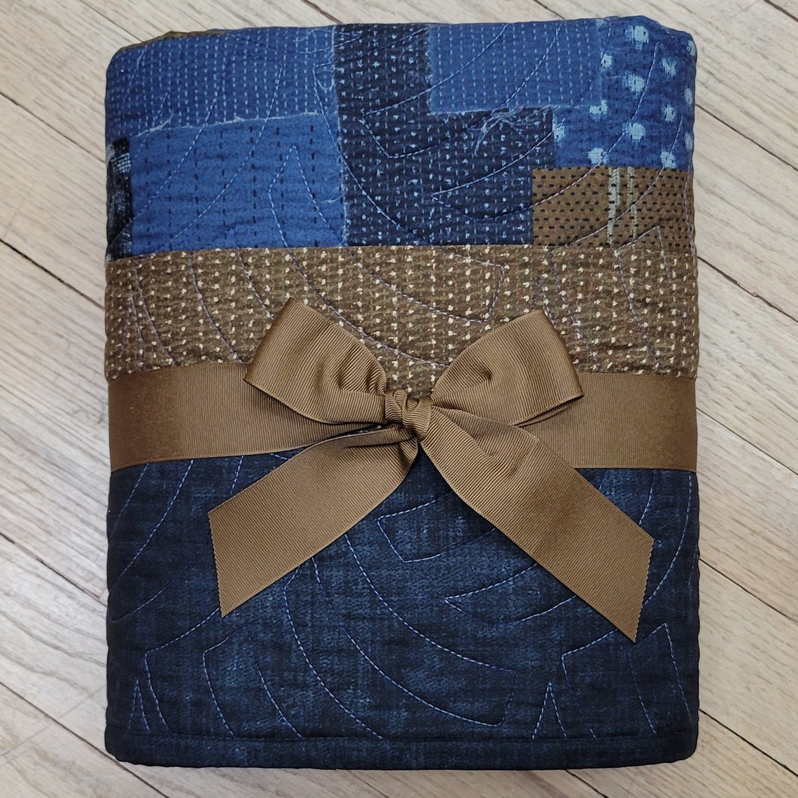Handmade Patchwork Throw Quilt, Boho Cotton Blanket (58x69) - Etsy