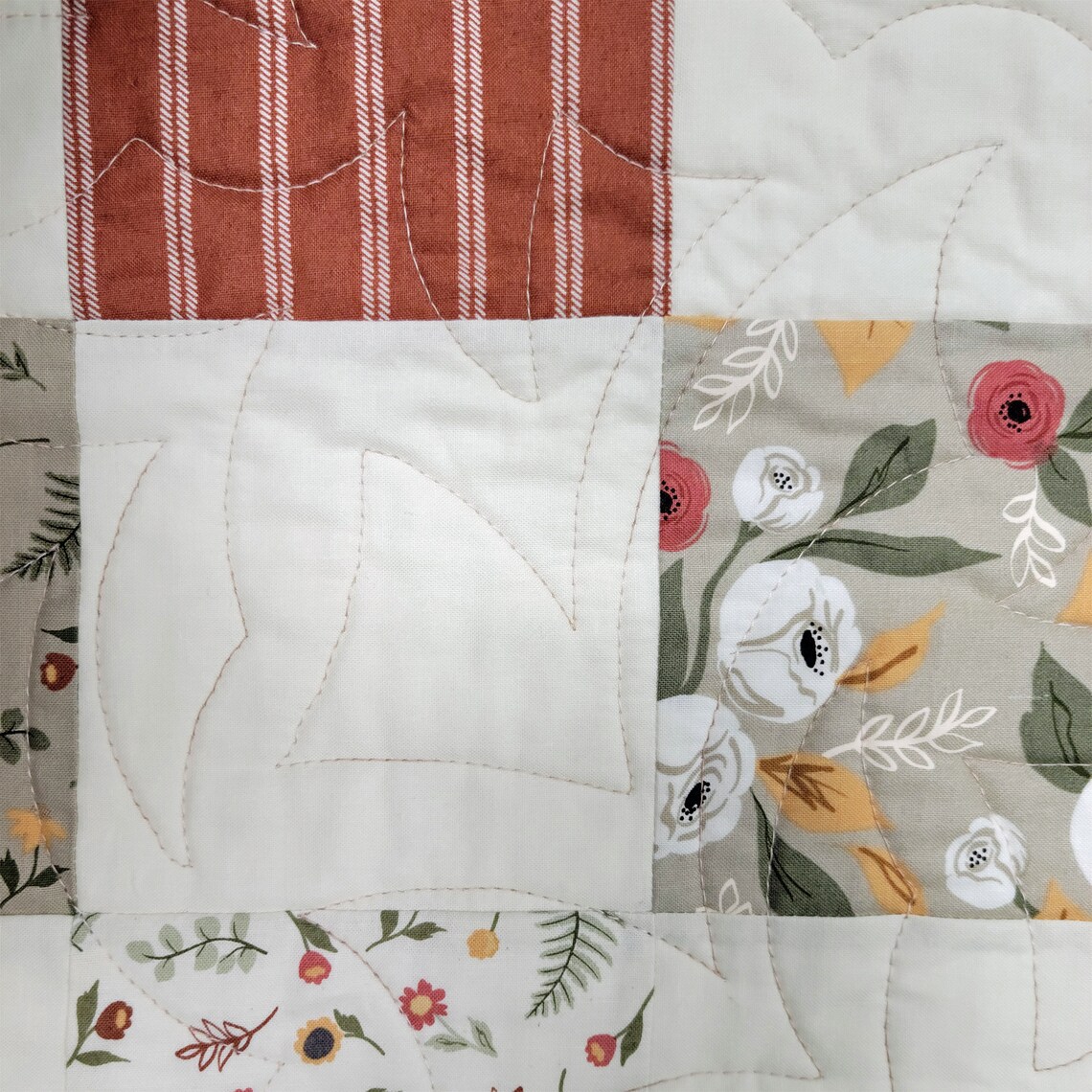 Handmade Throw Quilt, Patchwork Quilt, Quilted Throw Blanket, Patchwork ...