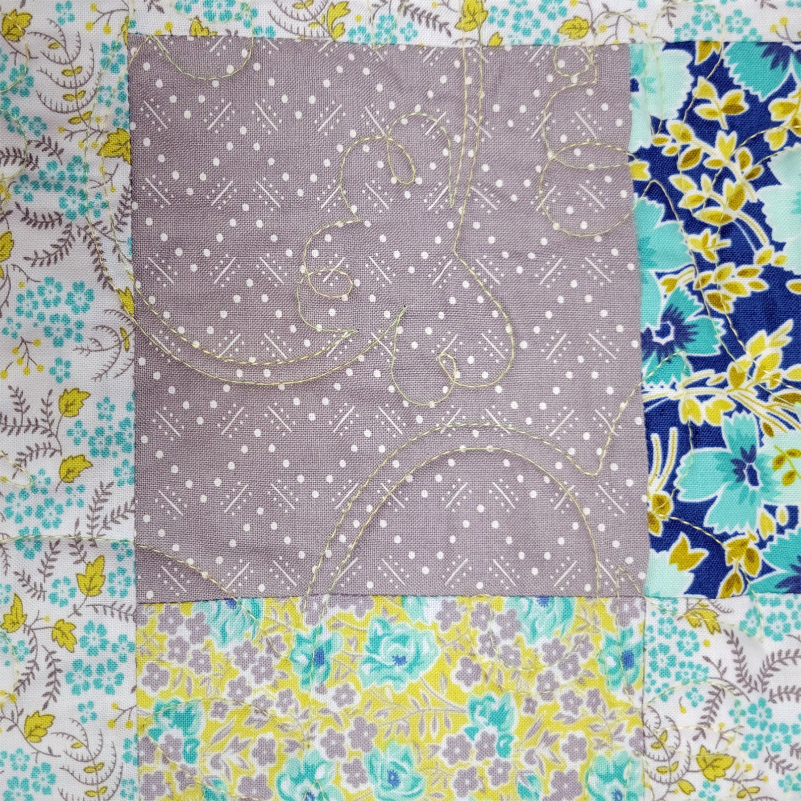 Floral Print Baby Blanket, Baby Girl Quilt, Flowers for Freya Fabrics ...
