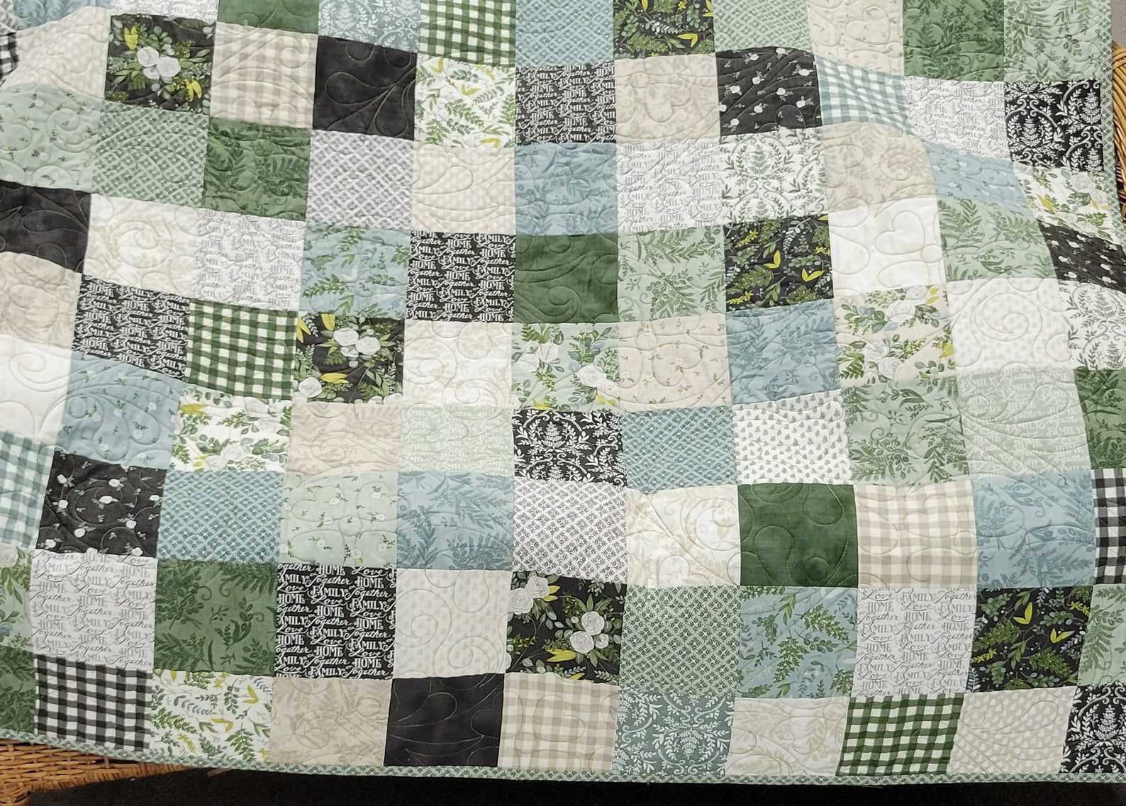 Handmade Throw Quilt, Patchwork Quilt, Quilted Throw Blanket, Celebrate ...