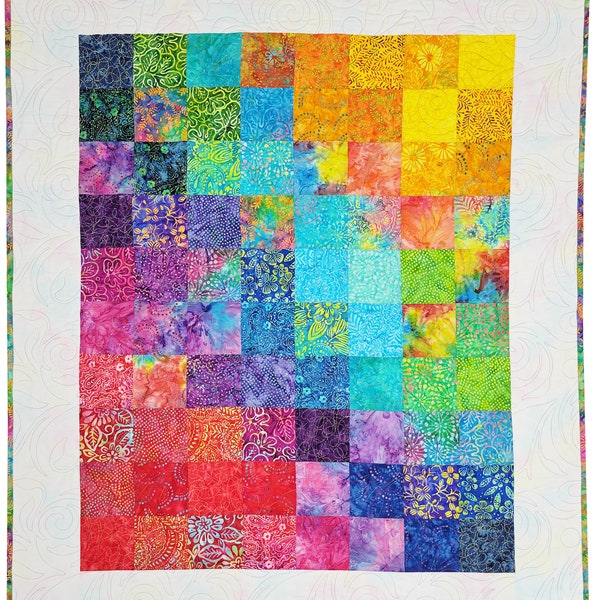 Color Block Quilt - Etsy