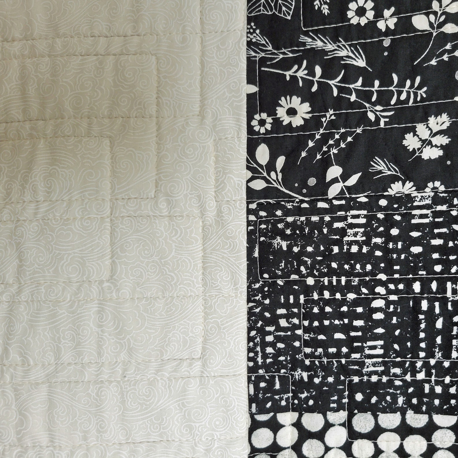 Neutral Ombre Color Block Quilt, Handmade Throw Quilt, Patchwork Quilt ...