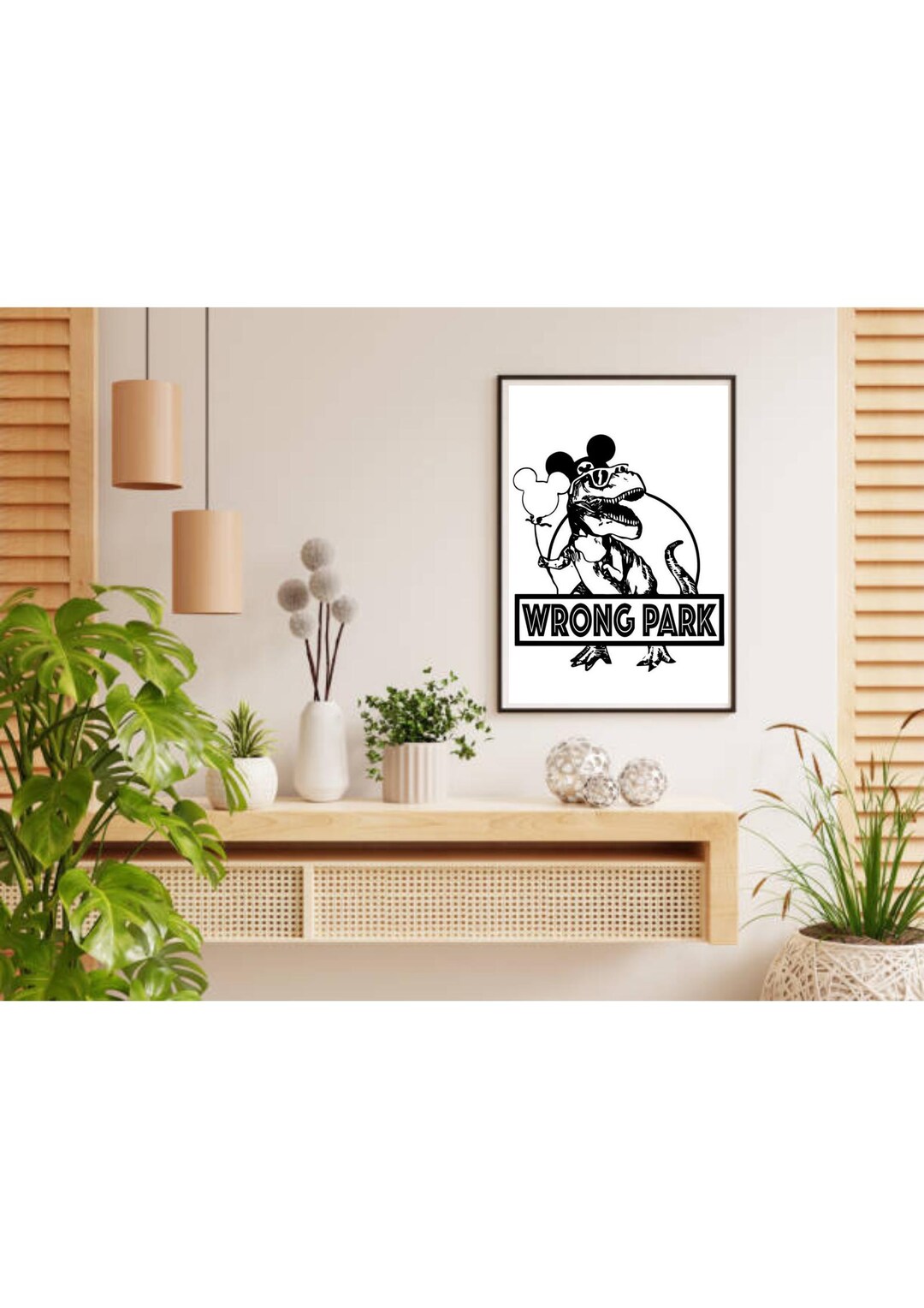 Disney Wrong Park Dinosaur Poster - Etsy
