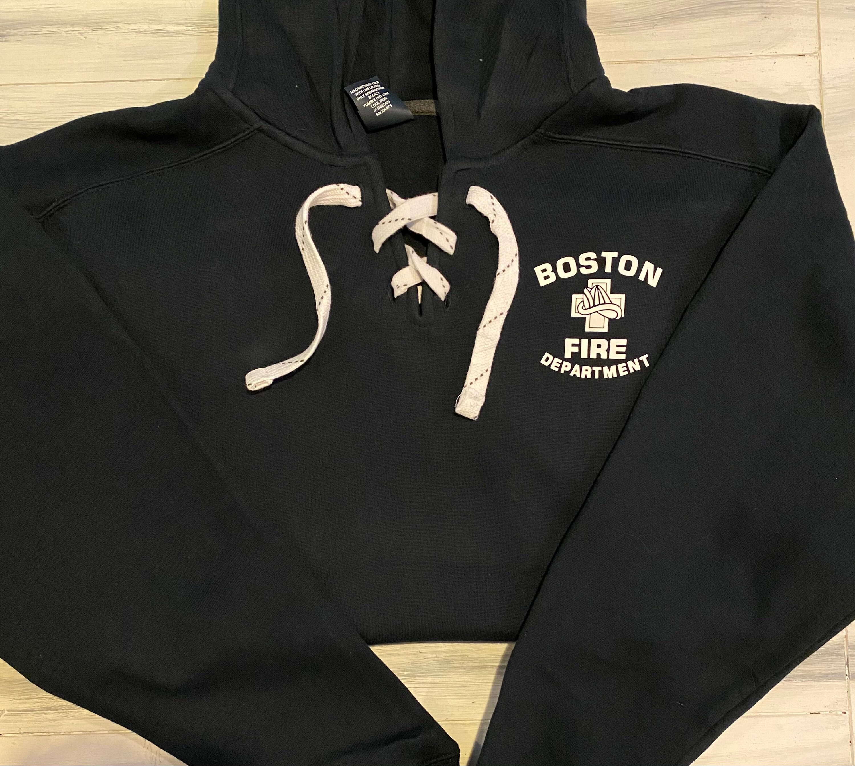 Boston Fire lace up hoodie - Etsy.de